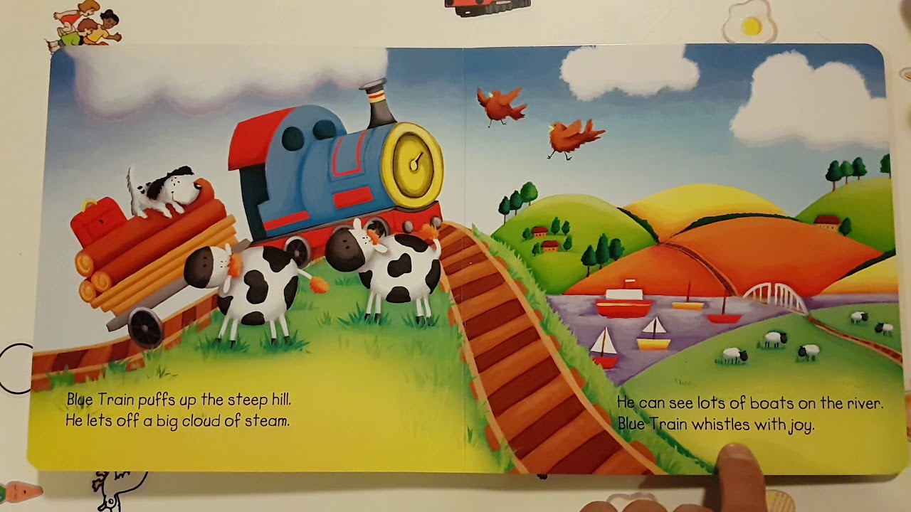 The Blue Train learn english via children's book stories Published by ...