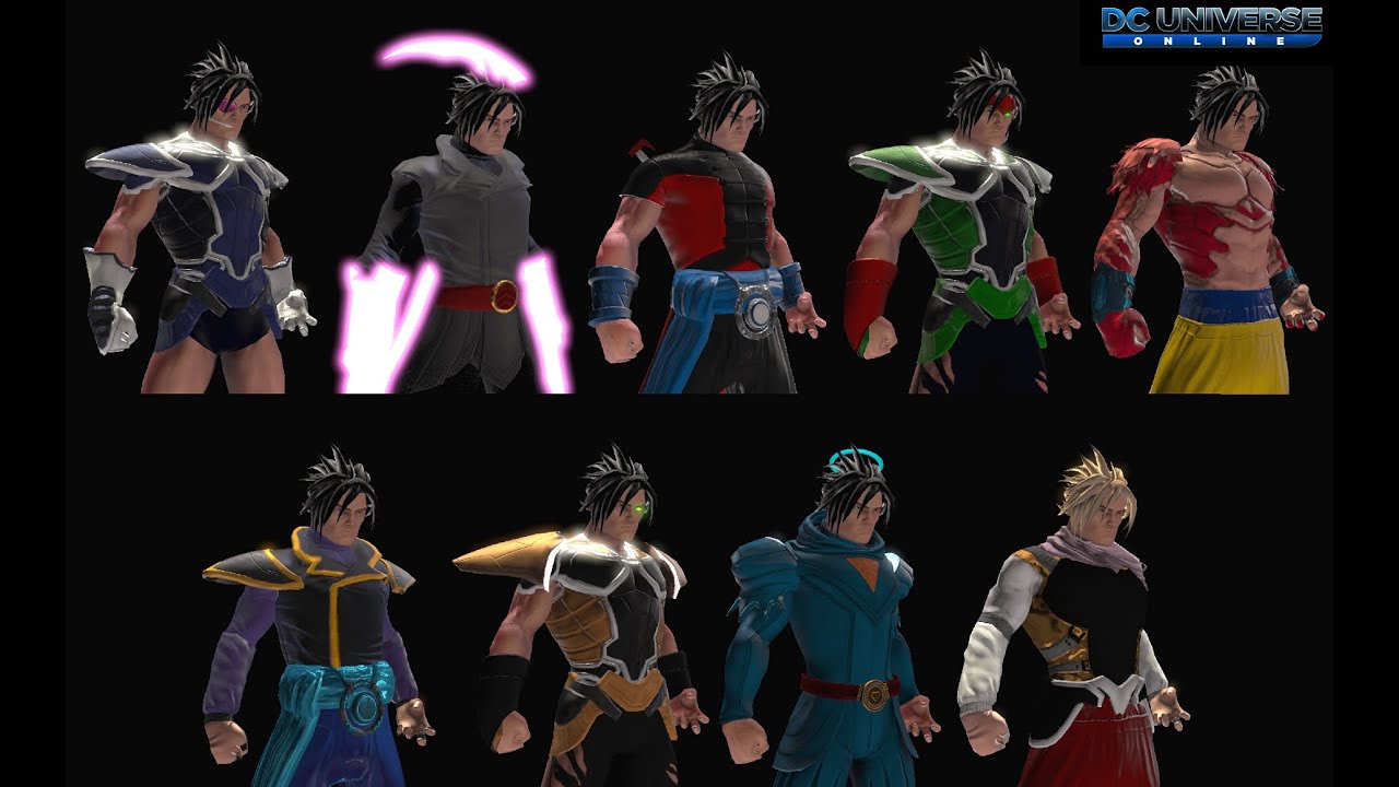 Son Goku and Variants Styles Dcuo - YouTube