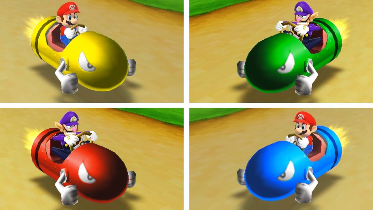 MARIO PARTY 9 – ALL CHARACTERS PLAYING SPEEDING BULLETS !! - YouTube