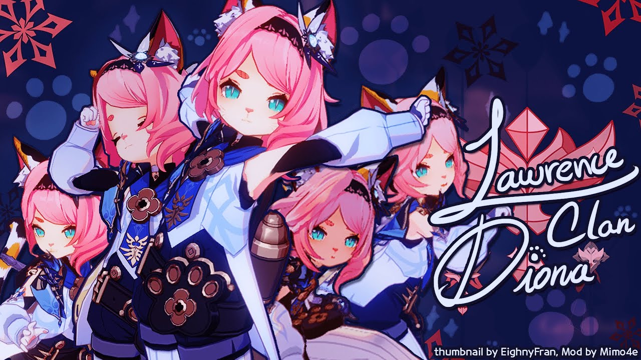 Lawrence Clan Diona || Genshin Impact Skin Showcase - YouTube