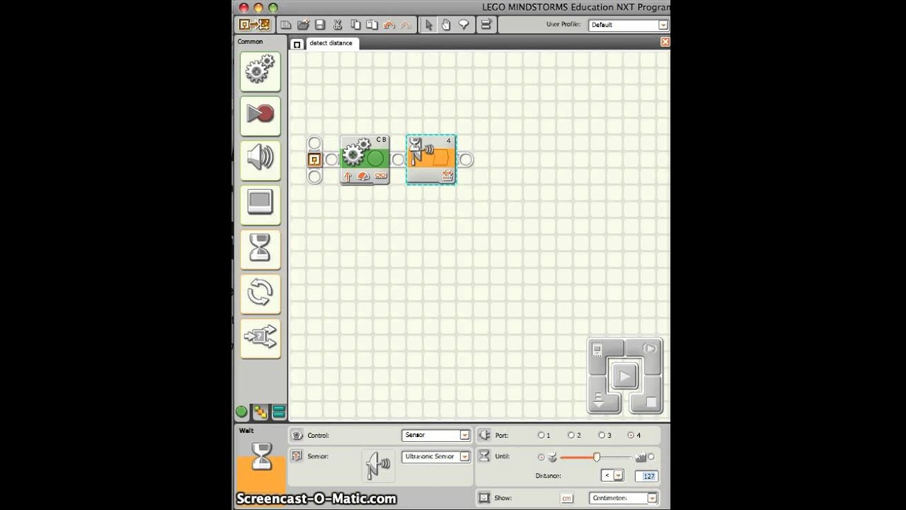 NXT detect distance - YouTube
