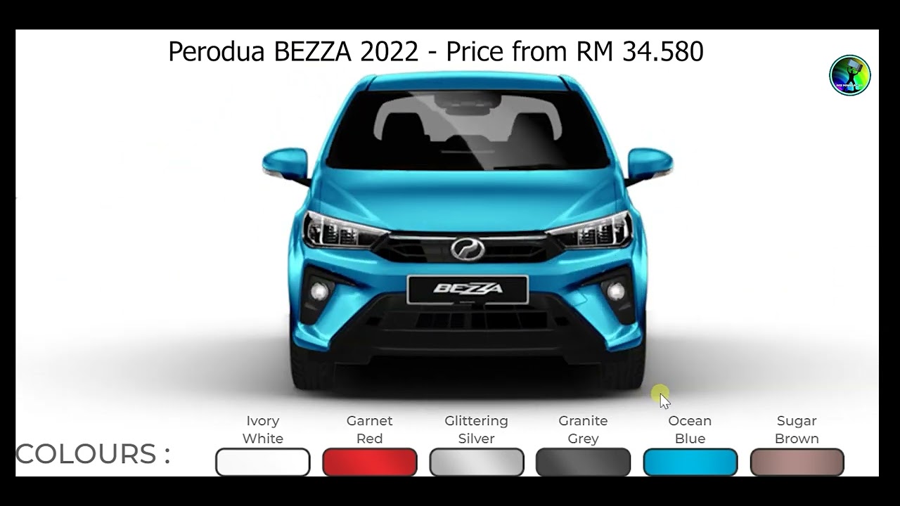 Perodua BEZZA New Model 2022 - COLOURS - YouTube