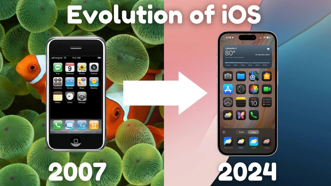 Evolution of iOS (2007 - 2024) - YouTube