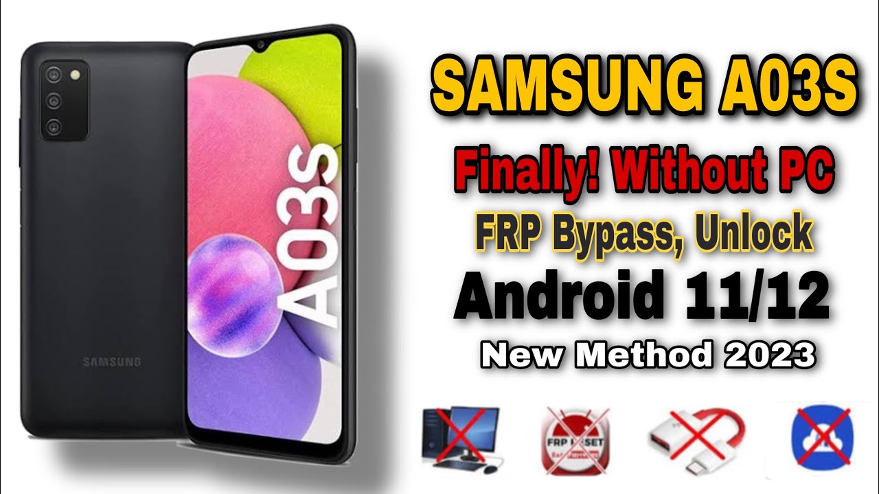 Samsung A03s (A037F) FRP Bypass Android 12 | Remove Gmail Account ...