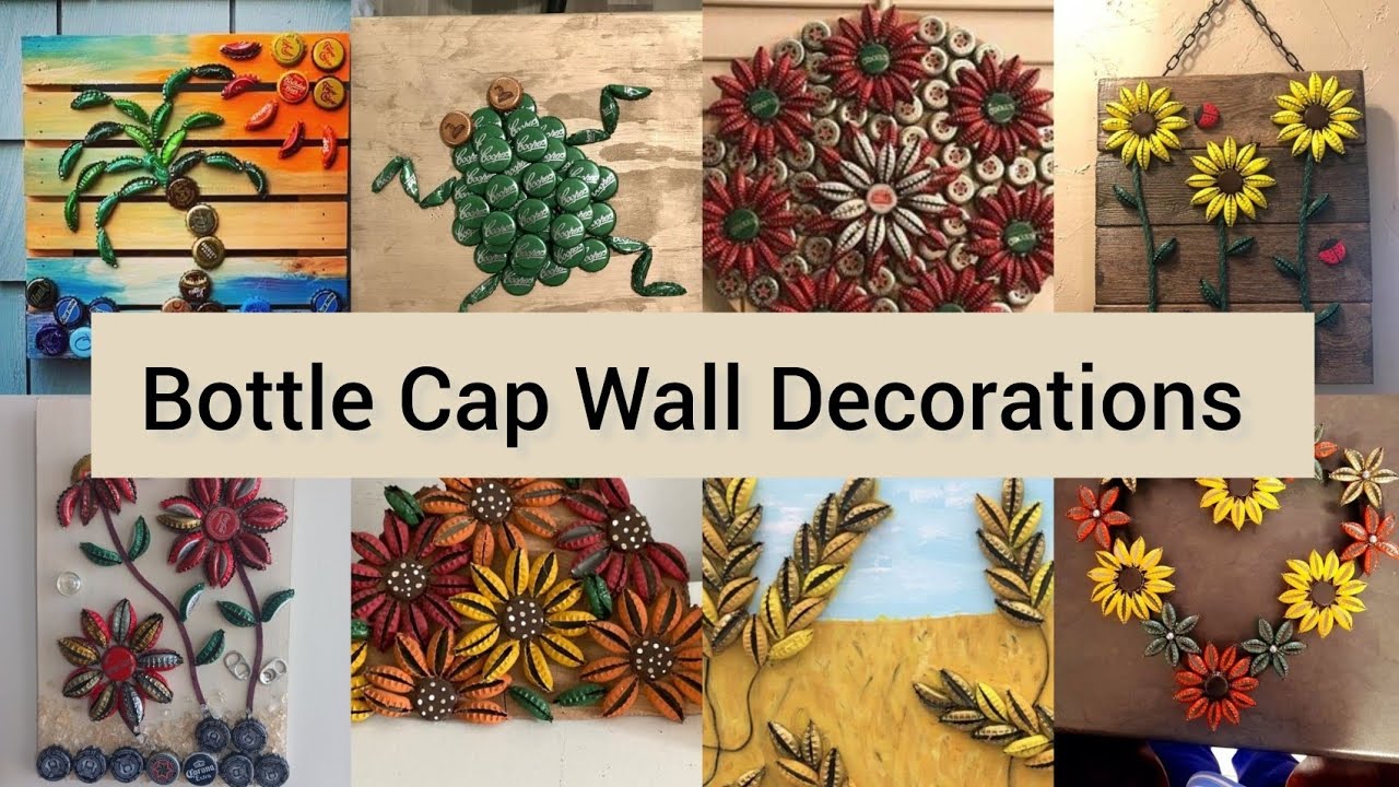 Amazing Bottle Cap Decoration Ideas|| New bottle caps diy ideas to ...