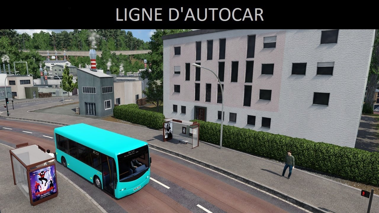 Transport Fever 2 - Map 10 - Autocar AT-CV - Aix les Thermes - Coeur ...