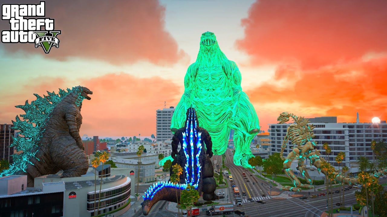 Mother Godzilla Earth vs Skeleton Godzilla and Heisei Godzilla and ...