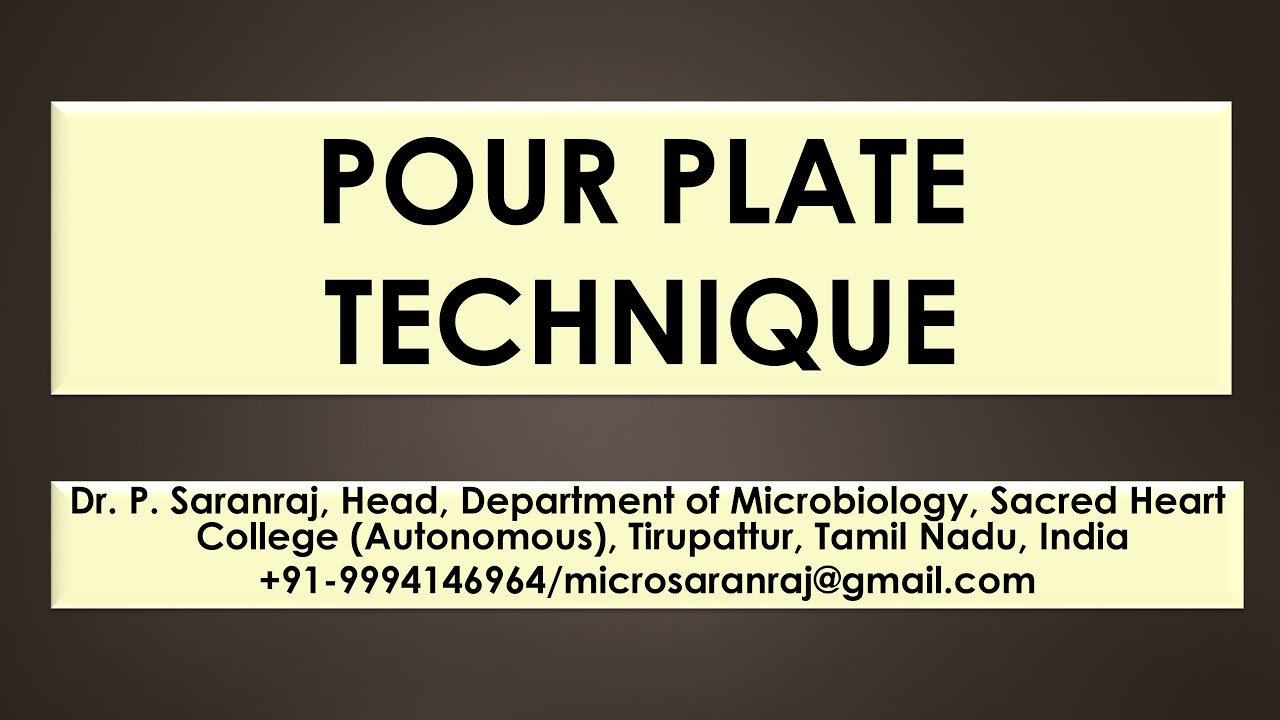 Pour Plate Technique - YouTube