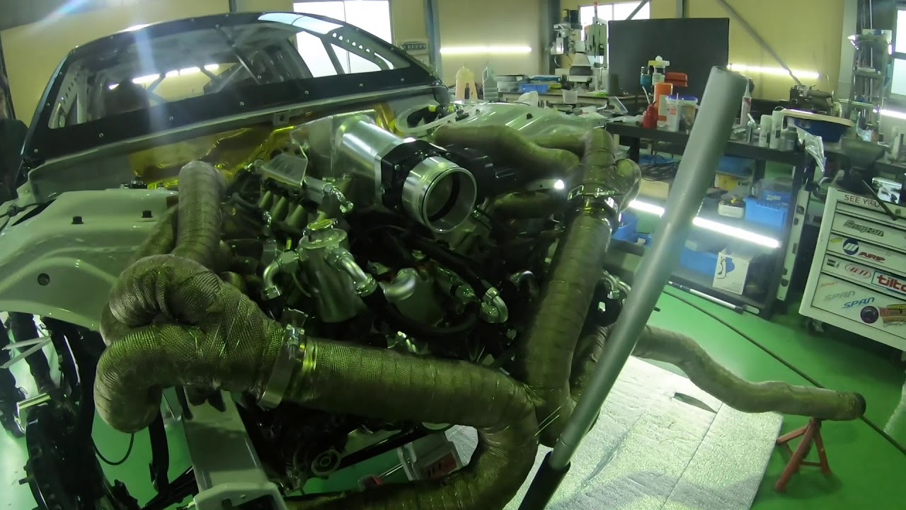 LSX454R V8サウンド AUDI制作 ドリフト - YouTube