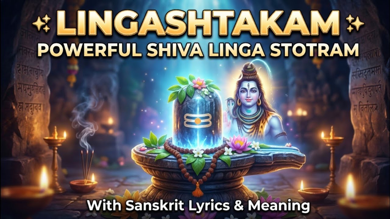 Lingashtakam Full Song | Powerful Shiva Linga Stotram with Lyrics | Om ...