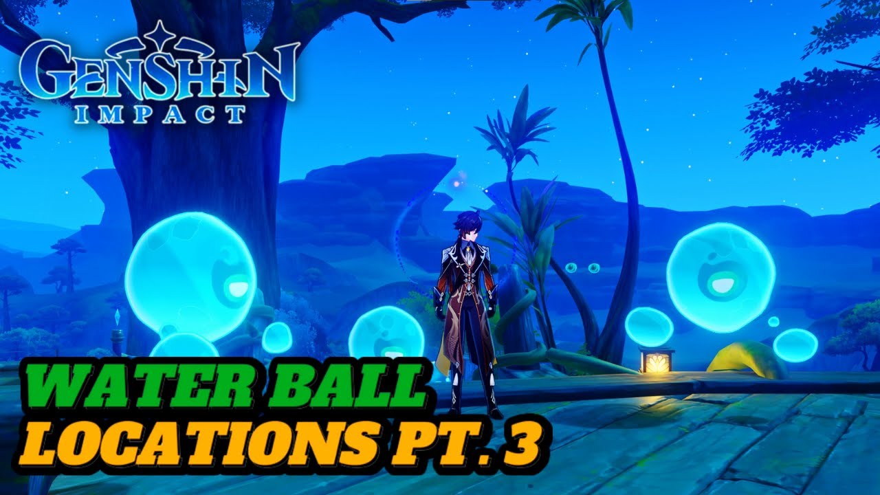 WATERBALL EASTER EGG LOCATIONS PART 3! (GUIDE) | Genshin Impact - YouTube