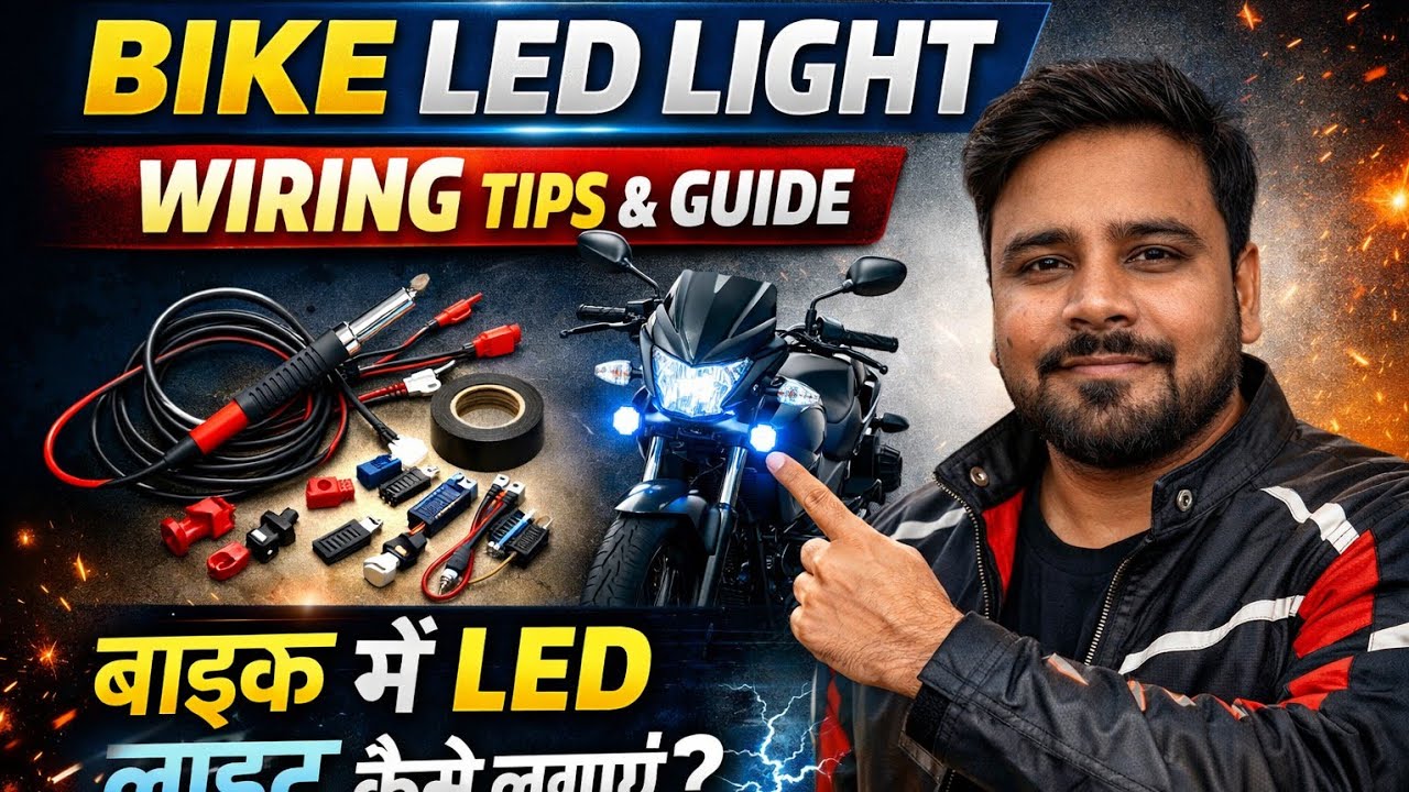 Bike me Led light kaise lagaye।। Fog light connection। LED LIGHT - YouTube