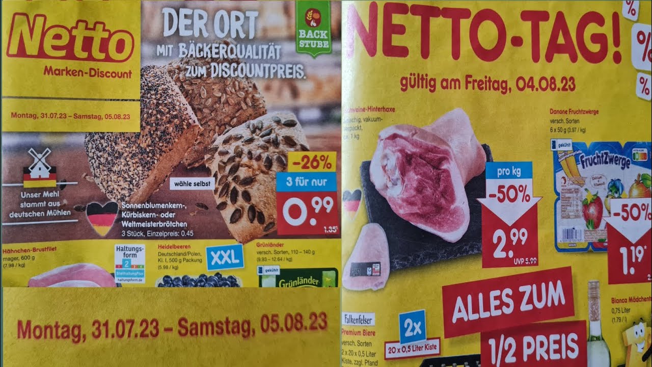 "Netto"Marken-discount werbung prospekt, angebote gültig von 31juli bis ...