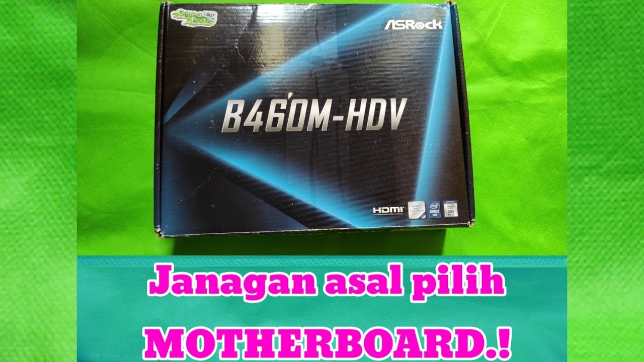 Motherboard generasi 10 buat intel, Review ASRock B460M-HDV - YouTube