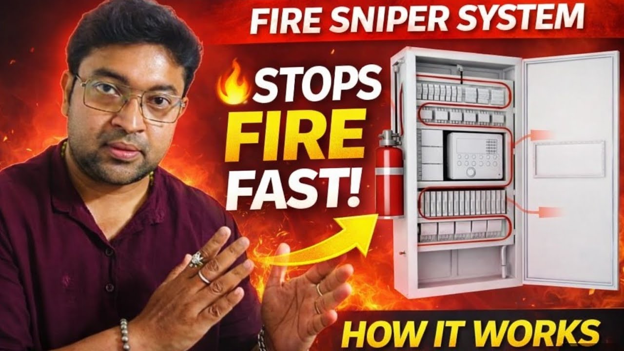 How Fire Sniper System Works? 🔥 Automatic Fire Fighting Technology ...