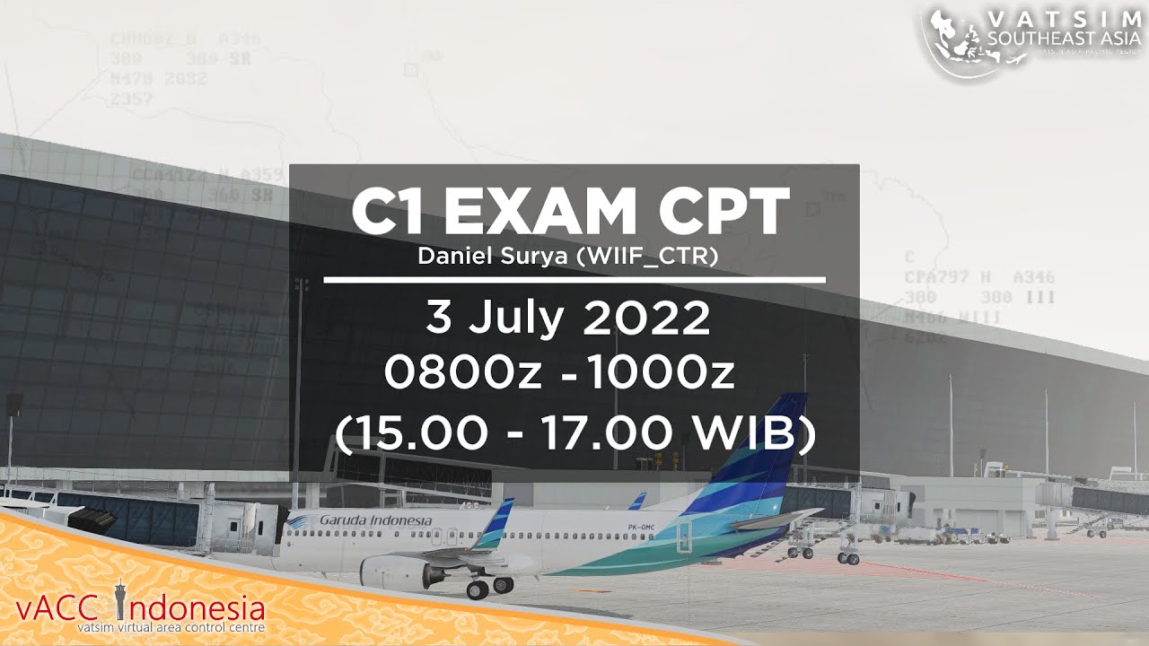 [VATSIM ATC] WIIF_CTR | C1 Exam CPT - YouTube