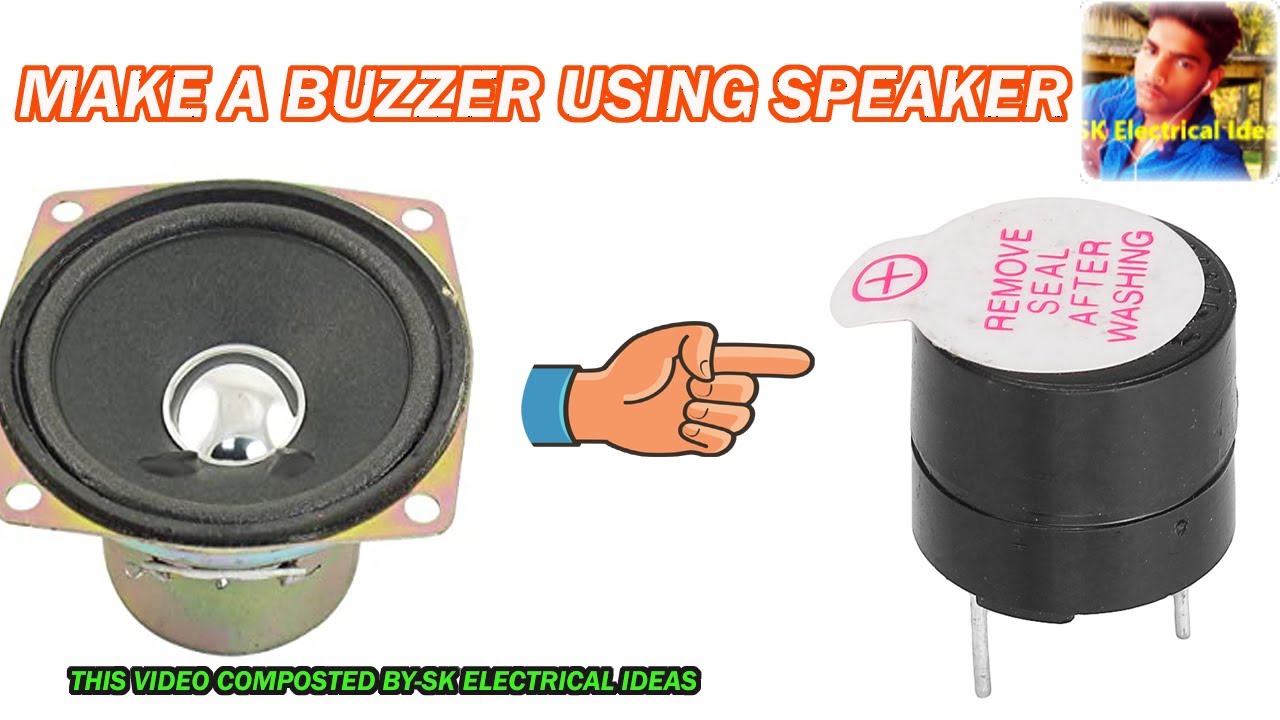 MAKE A POWERFULL BUZZER USING SPEAKER////////////VERY EASY ...