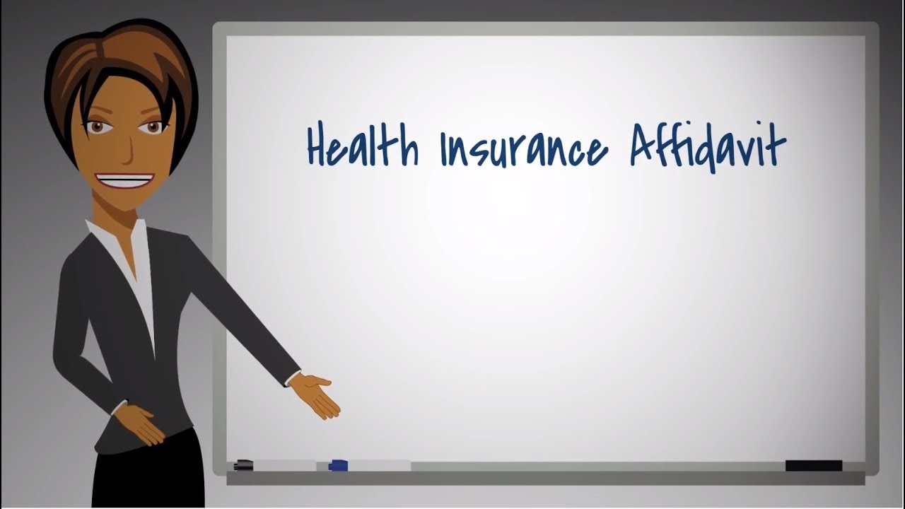 How to Complete a Health Insurance Affidavit - YouTube