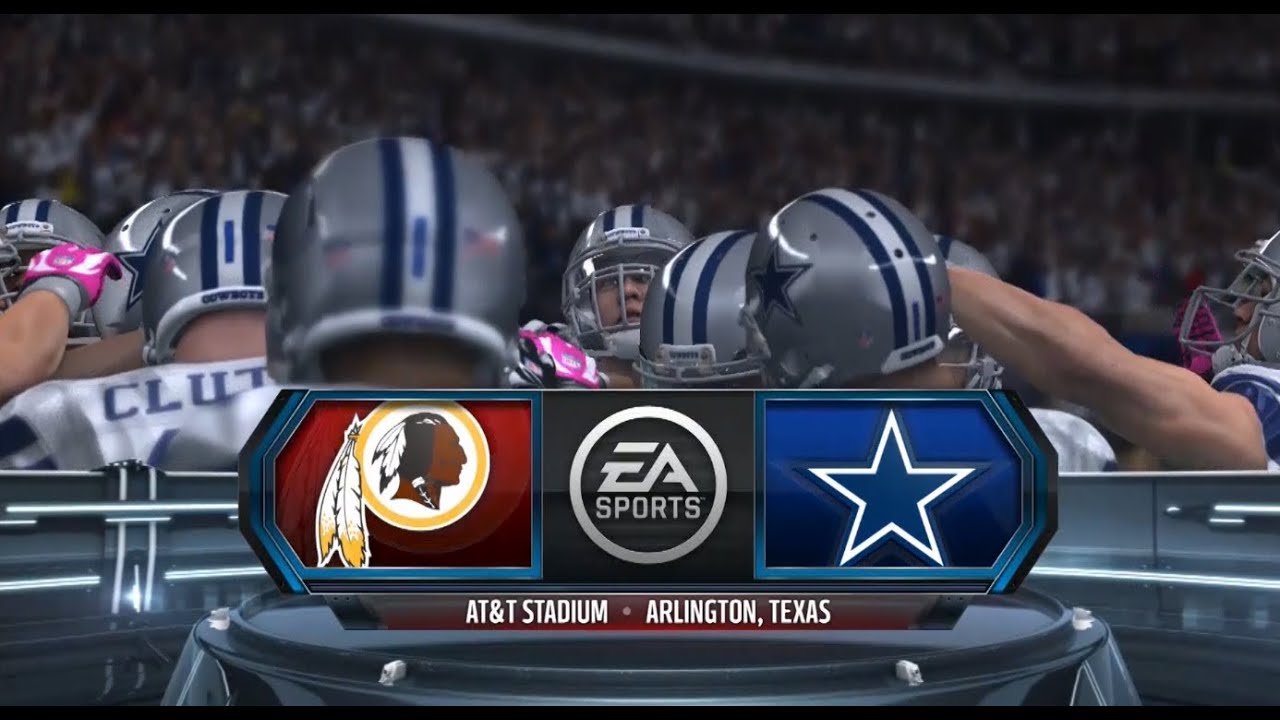 Simulación Madden NFL 15 - Washington Redskins vs Dallas Cowboys - YouTube