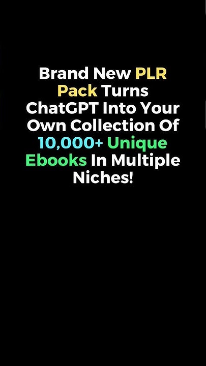 Create PLR eBooks with ChatGPT - YouTube