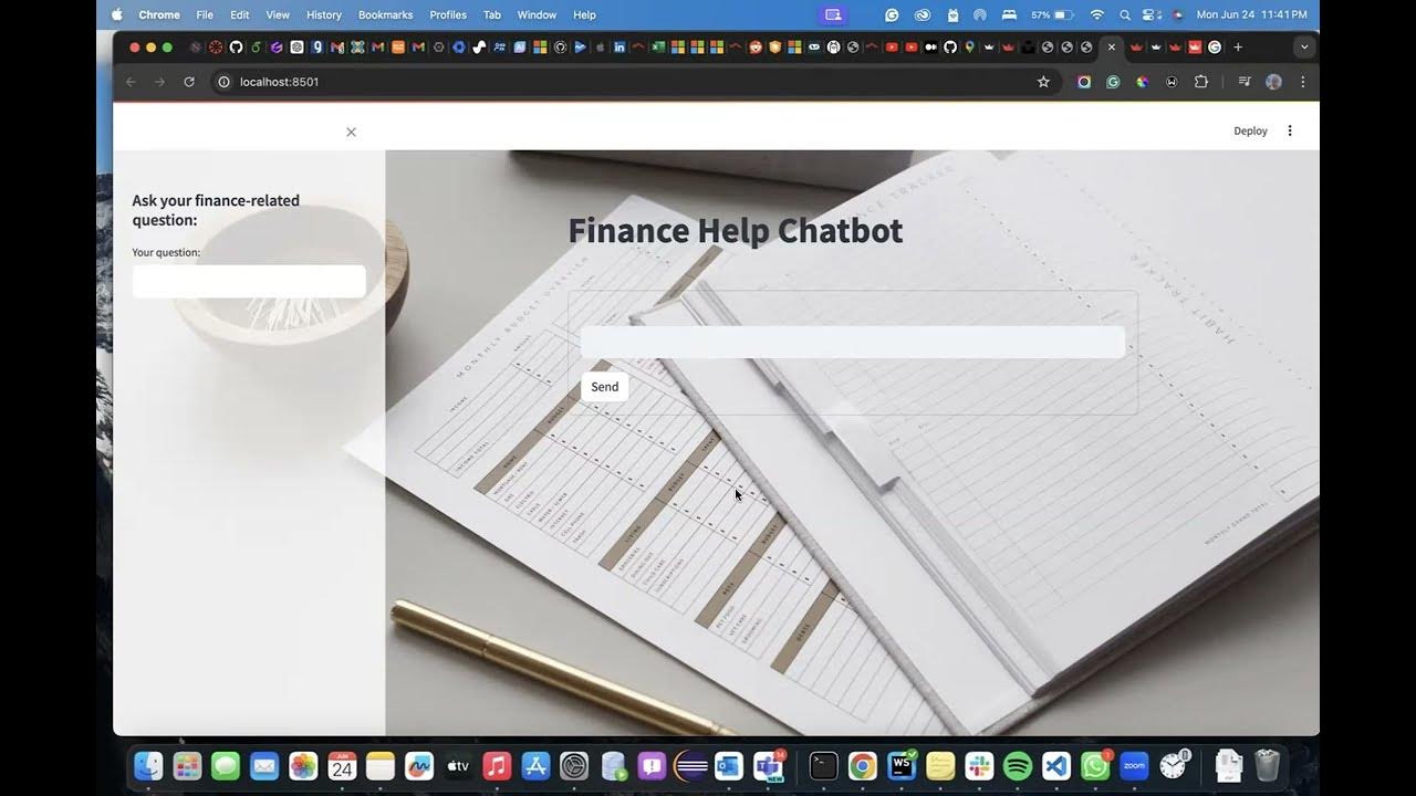 Creating a Finance Chatbot with Ollama and Streamlit - YouTube