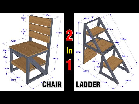 HOW TO MAKE A FOLDING LADDER CHAIR