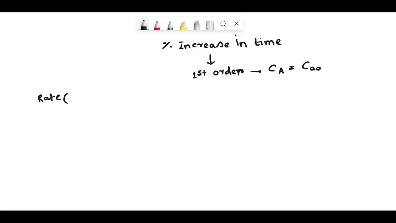In a batch reactor, a first-order irreversible liquid-phase reaction A ...