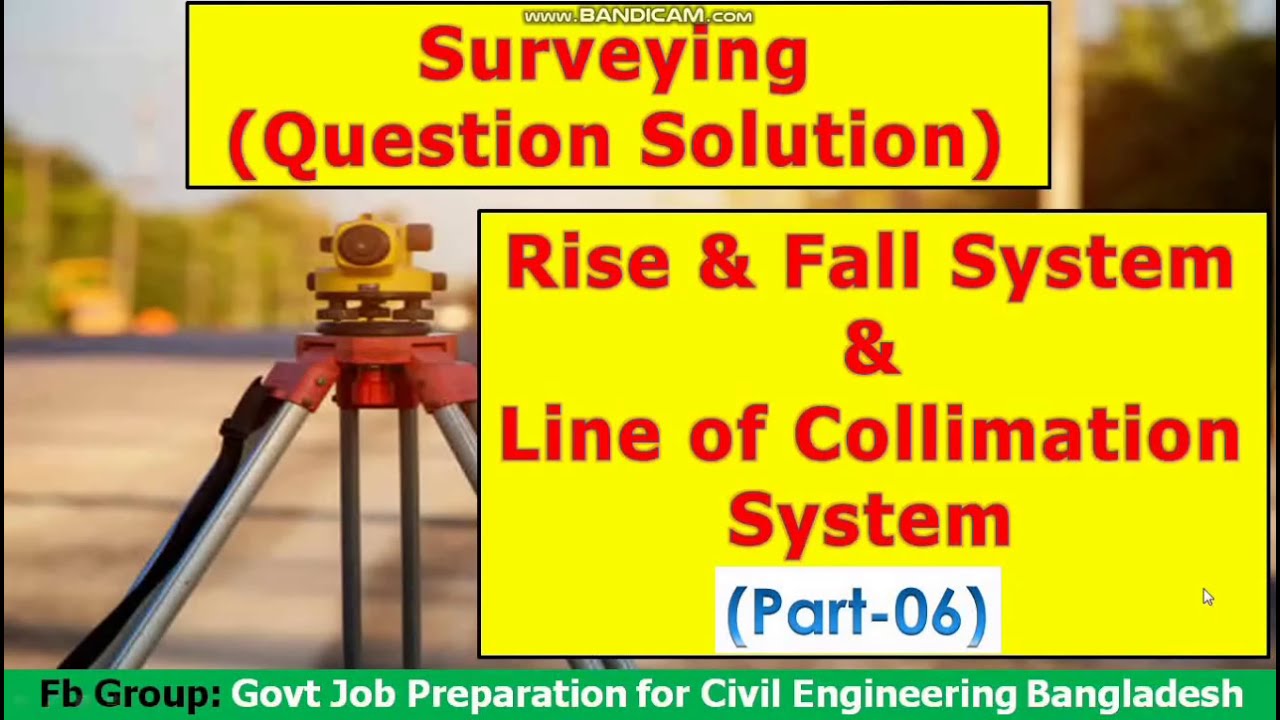 Surveying(Part-06)/Reduce Level Determination By Line of Collimation ...