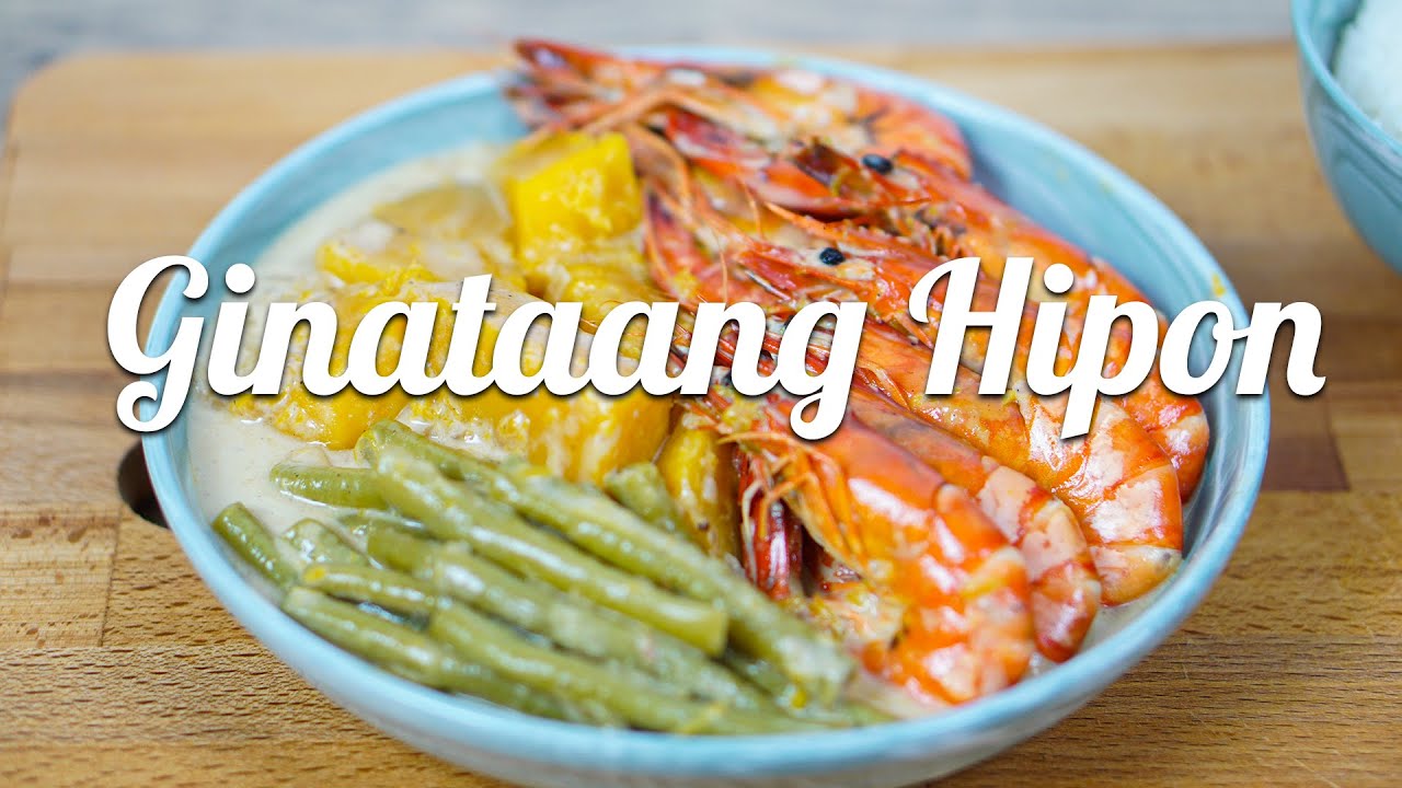 Ginataang Hipon Recipe | Filipino Shrimp in Coconut Milk | Easy and ...