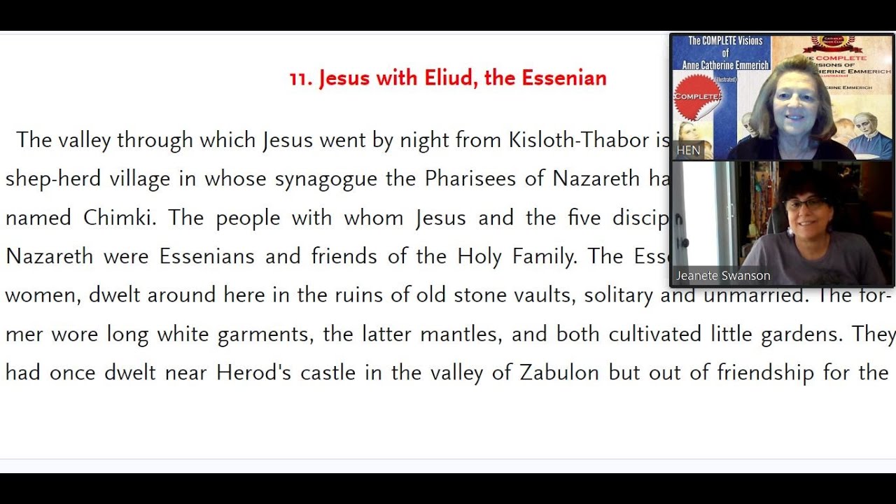 Day 65 Jesus with Eliud, the Essenian, Be Holy BOOK CLUB, Complete ...