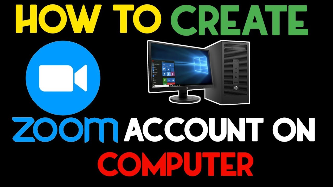 How To Create Zoom Account on Computer/Laptop - YouTube