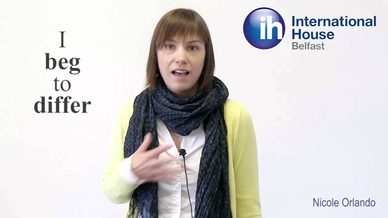 Useful Expressions - I beg to differ - YouTube