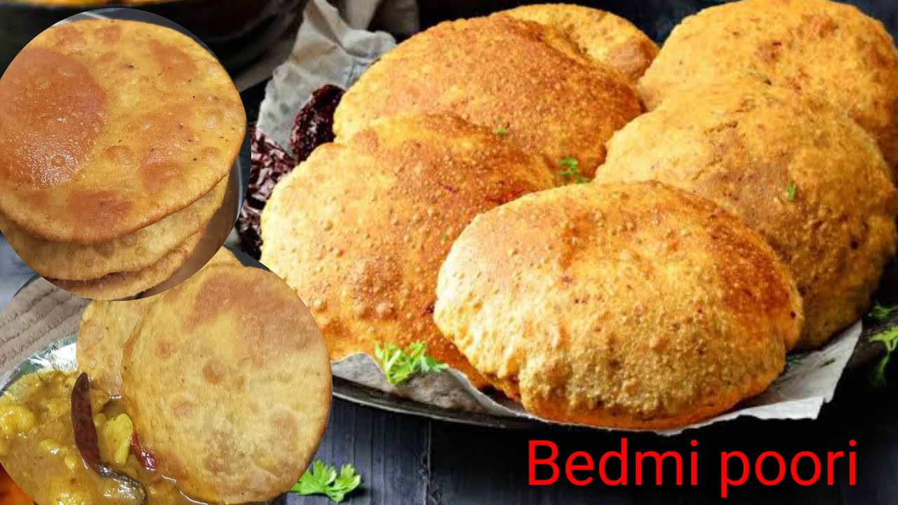 bedmi puri recipe. आगरा मथुरा फेमस बेडमी पूरी खास ट्रिक से ज़ब बनाई तो ...