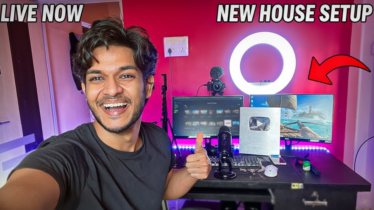 Finally! New House Setup Reveal & First Ever LIVE! 🏠 - YouTube