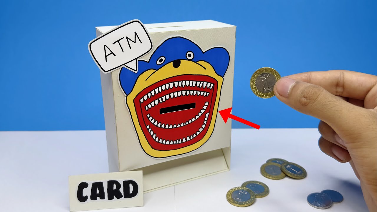 How to Make DIY Cardboard Atm Machine fromNew Shin Sonic Tapes Easy ...