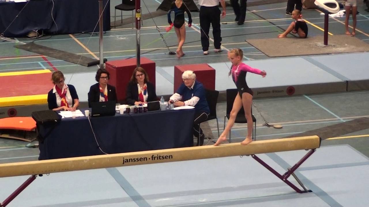 Tess Hulshof - Toestelfinale Balk Instap N1 NK Tilburg 2016 - YouTube