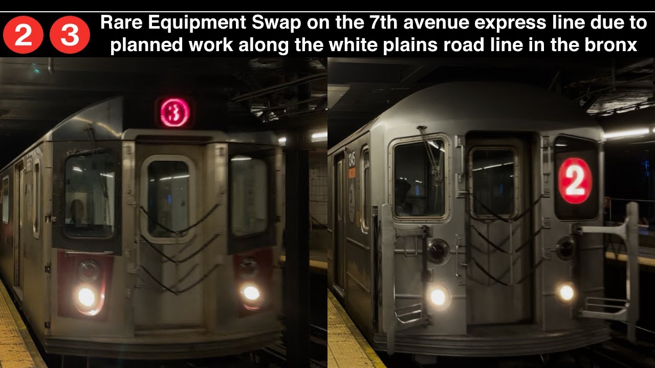 R142 (3) and R62 (2) at Chambers Street - YouTube