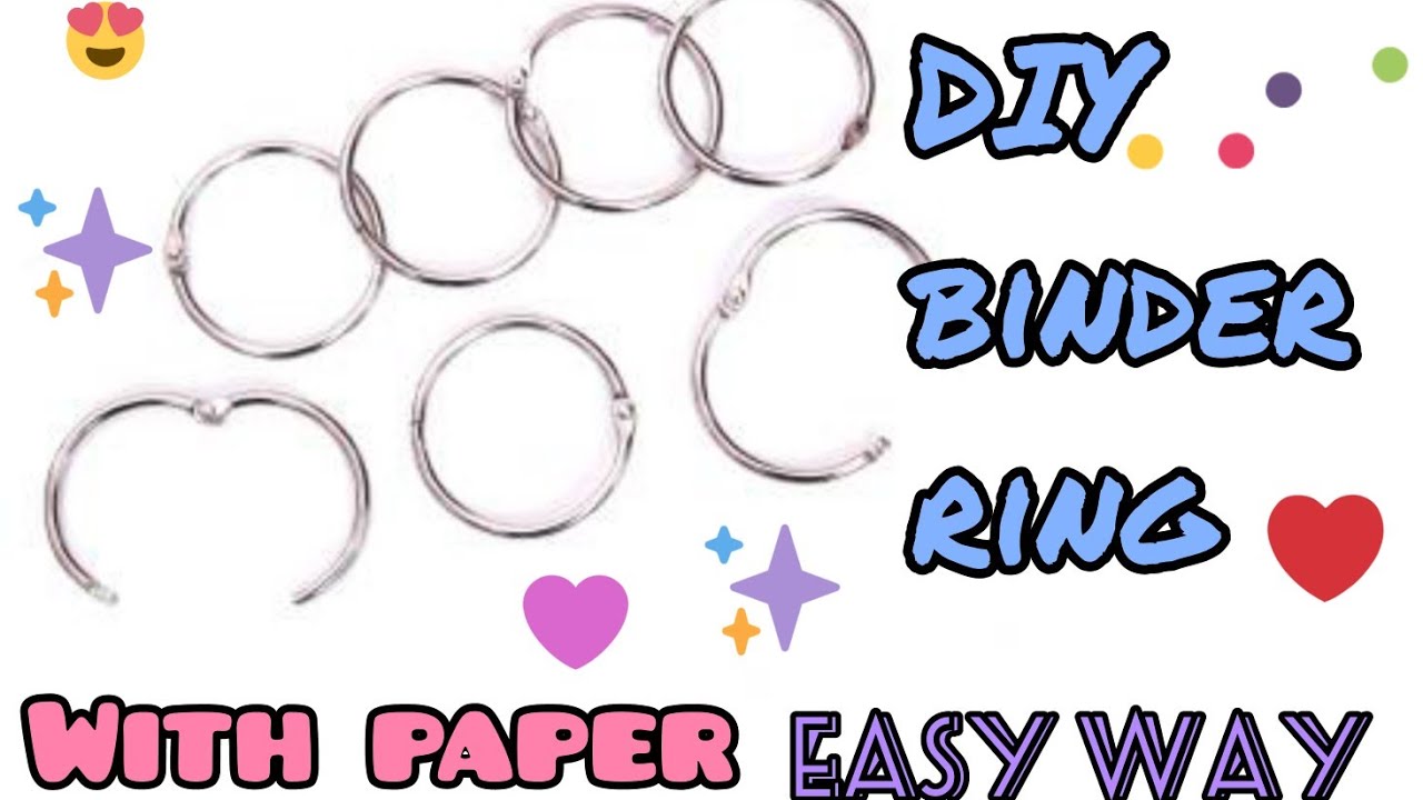 diy binder ring clips | at home | easy way to make | DpCi Crafts - YouTube