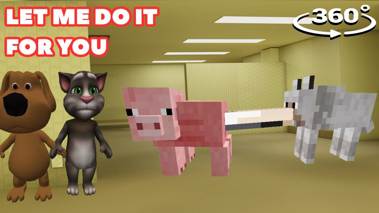 LET ME DO IT FOR YOU Meme in BACKROOMS Minecraft 360° - YouTube