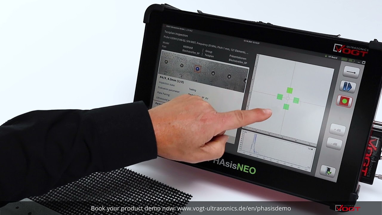 Spot weld testing according to inspection Plan with PHAsisNEO - YouTube