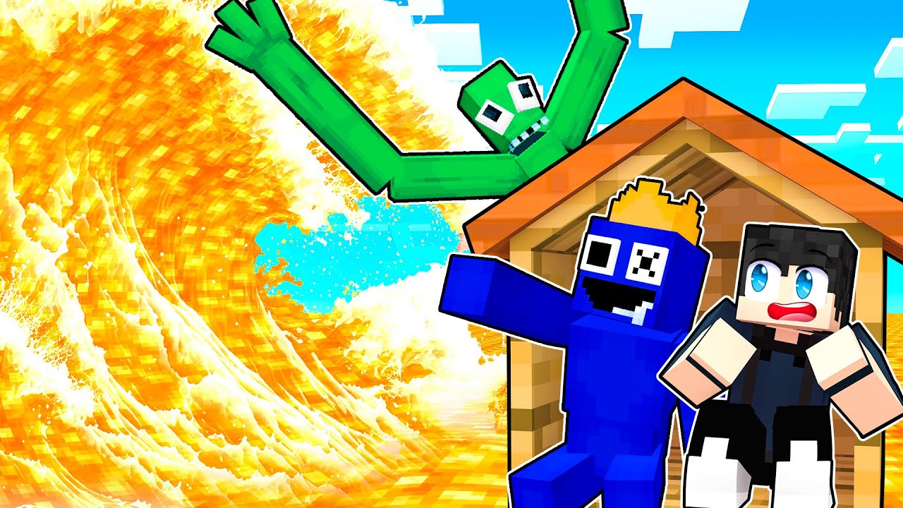 SOBREVIVA AO TSUNAMI de LAVA com os RAINBOW FRIENDS - YouTube