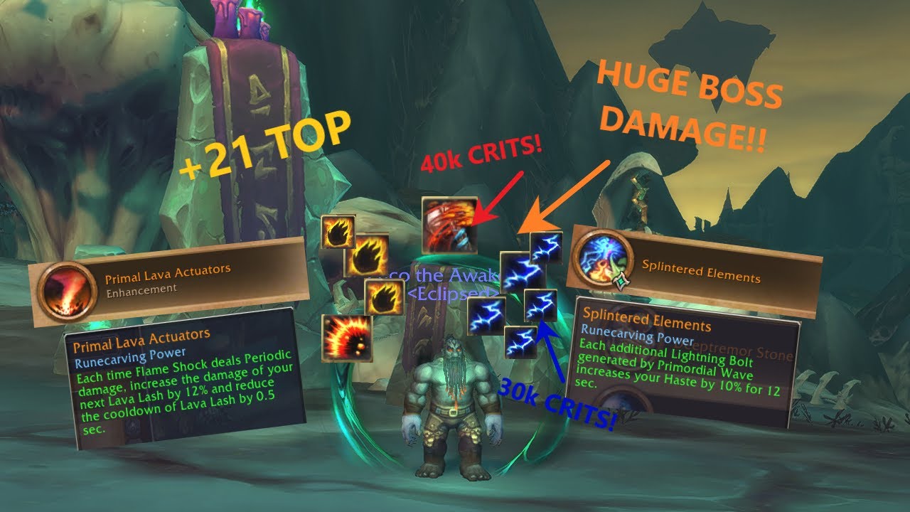 HUGE LAVA LASH CRITS! | EPIC FINISH! | +21 TOP | PLA + NECRO ENHANCE ...