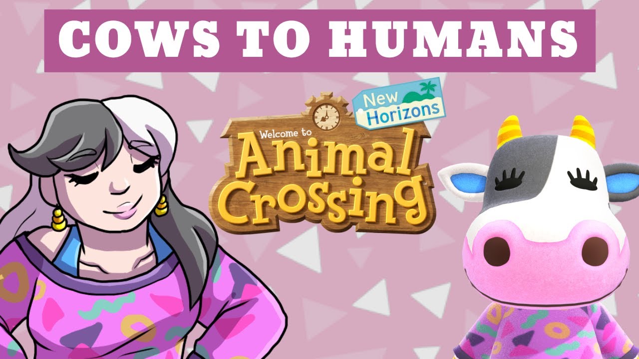Drawing Animal Crossing Cows as Humans! - YouTube