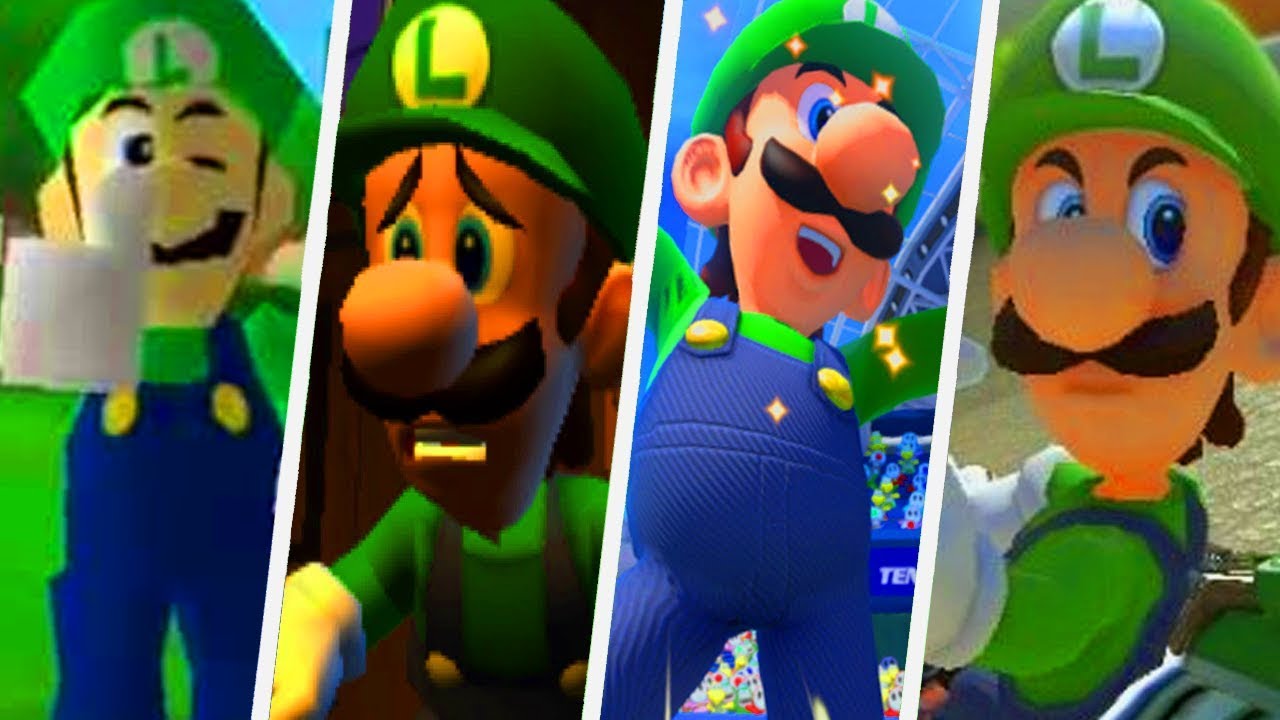 Evolution of Luigi's Voice in Super Mario Games (1996 - 2017) - YouTube