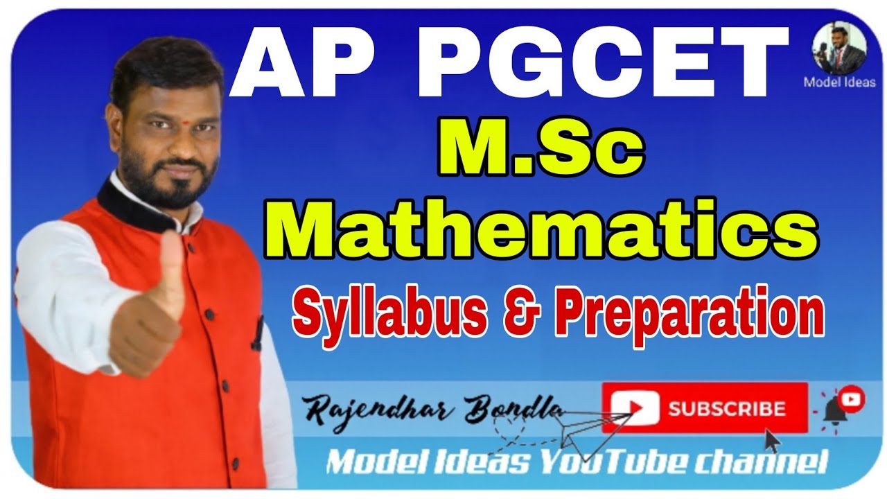 APPGCET MSC Mathematics Syllabus |APPGET Syllabus| |PG Mathematics ...