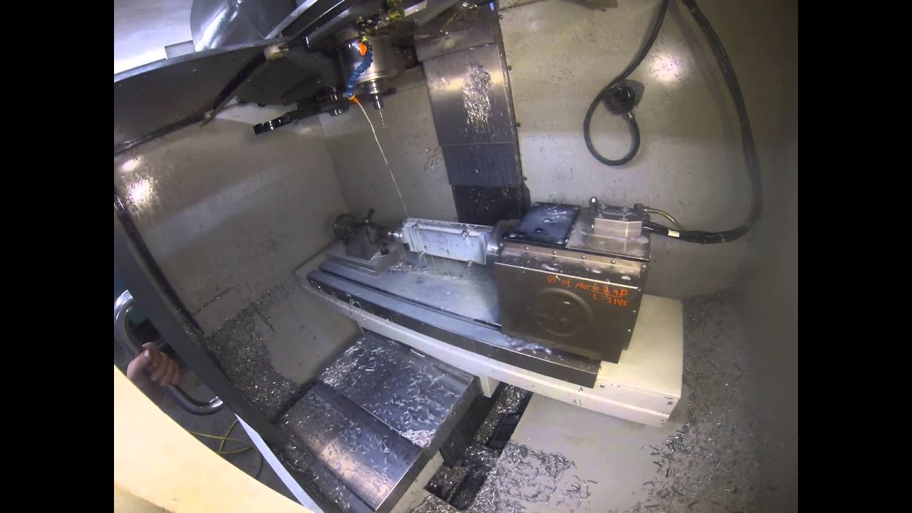 Haas Super Mini Mill 2 4th A Axis Multi Face Part Rotary - YouTube