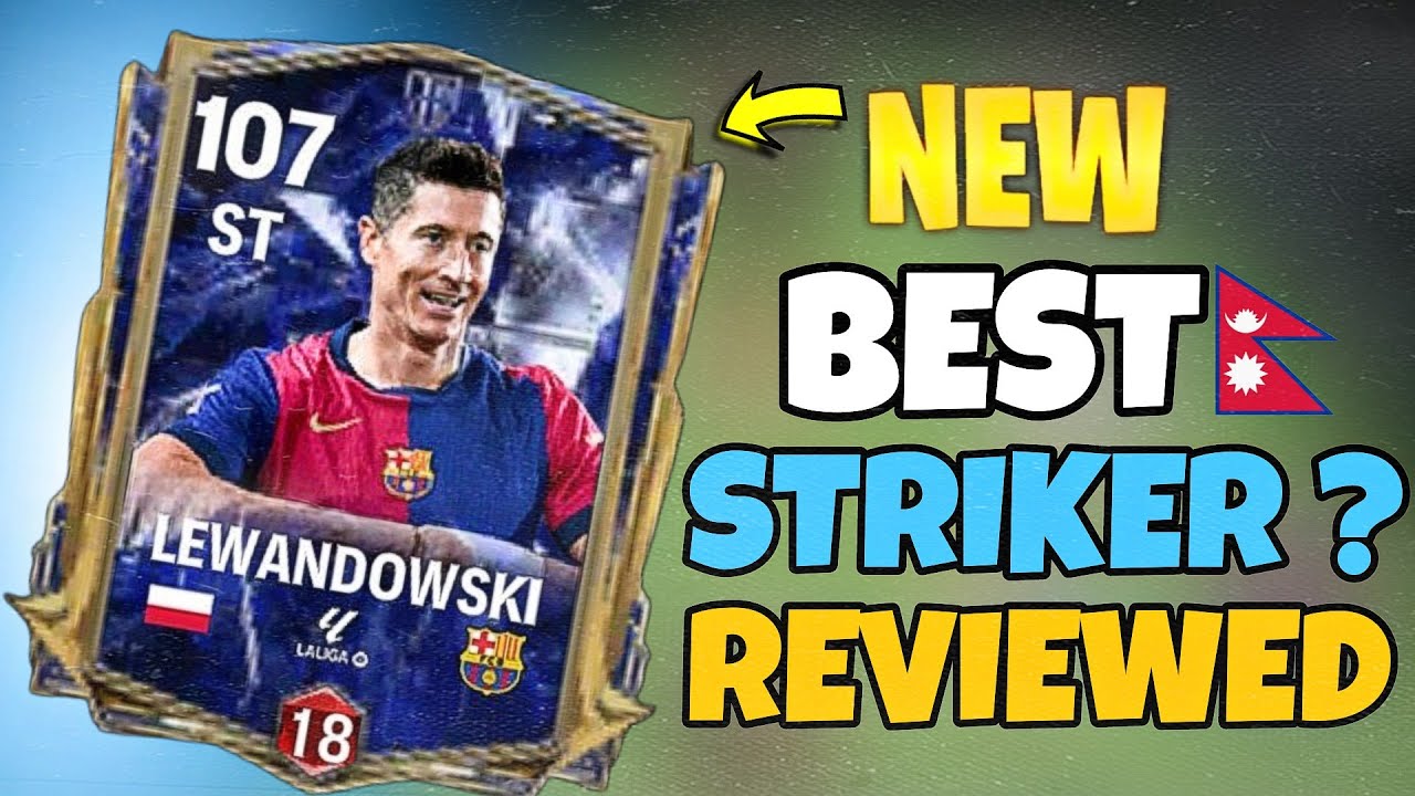 I REVIEW 103 OVR👿 LEWANDOWSKI CARD🇳🇵 IN FC MOBILE | PLAY WITH SIYON ...