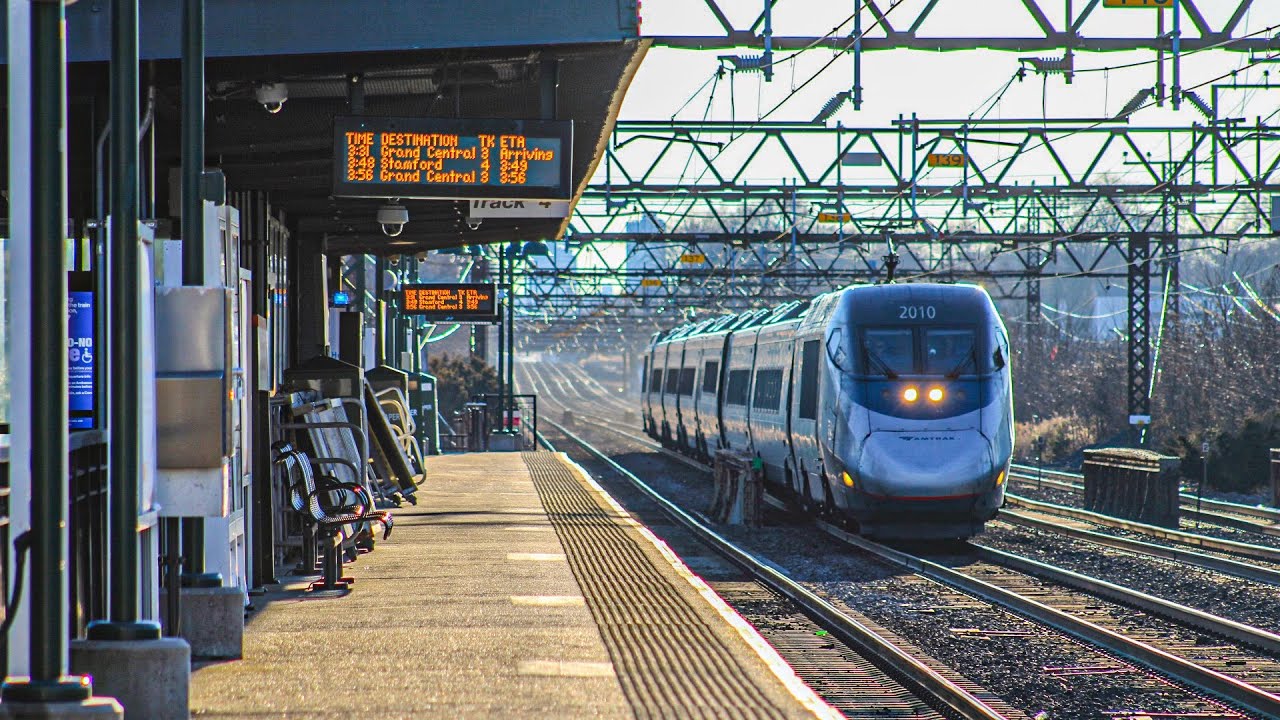 Amtrak Acela Express Train #2164s Farewell. - YouTube