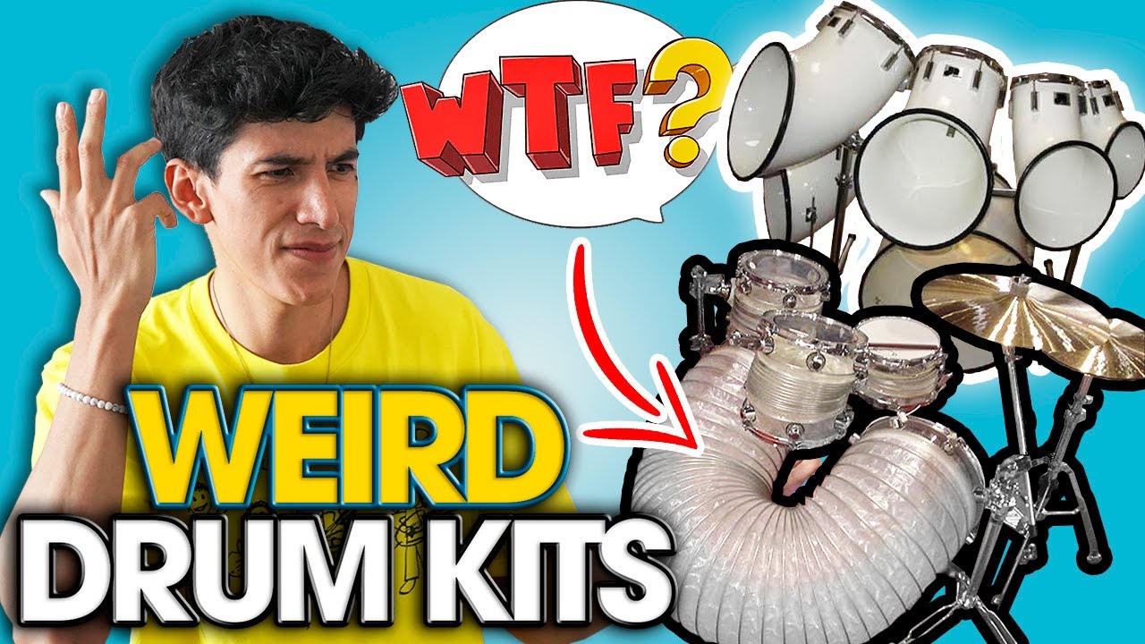 Reacting to the WEIRDEST drum kits! - YouTube