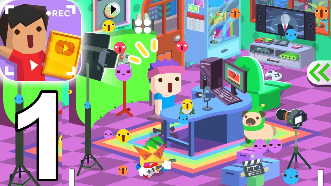 Vlogger Go Viral: Tycoon Game Gameplay Walkthrough Part 1 (iOS Android ...